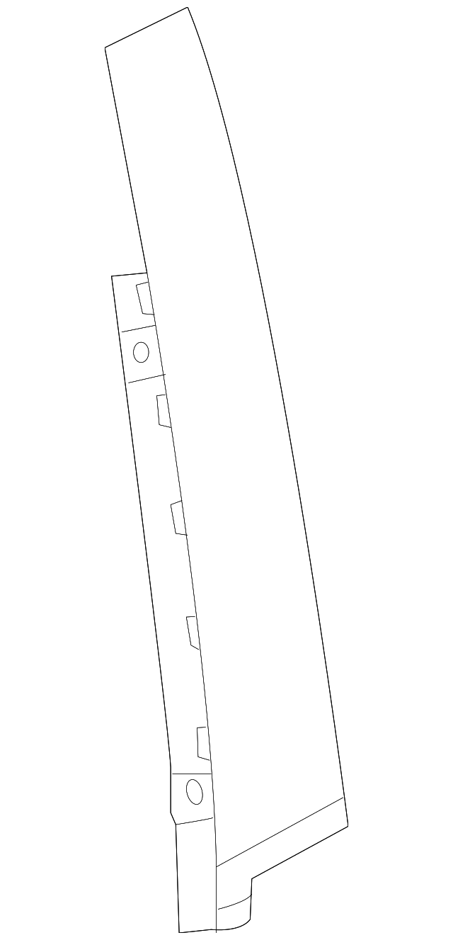 2018-2024 GM Front Passenger Side Door Window Frame Rear Applique ...