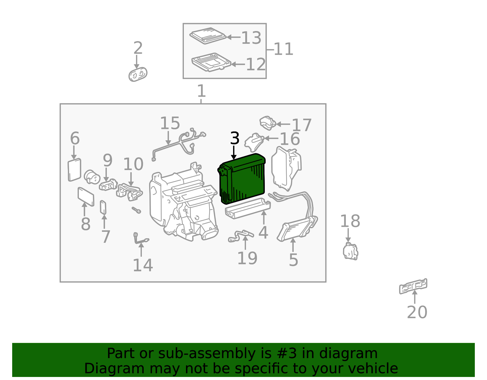88501-48010 - High-Quality A/C Evaporator Core for 1999-2003 Lexus ...