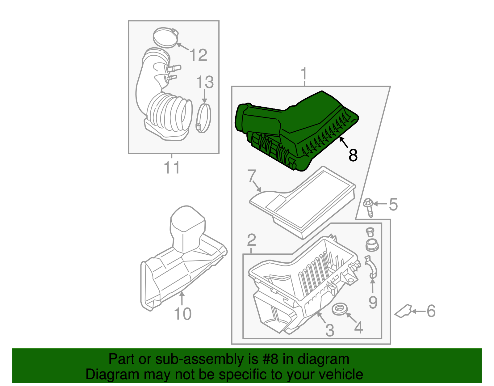 2015-2017 Ford Mustang | Upper Cover | FR3Z-9661-C | Walls' Ford Parts