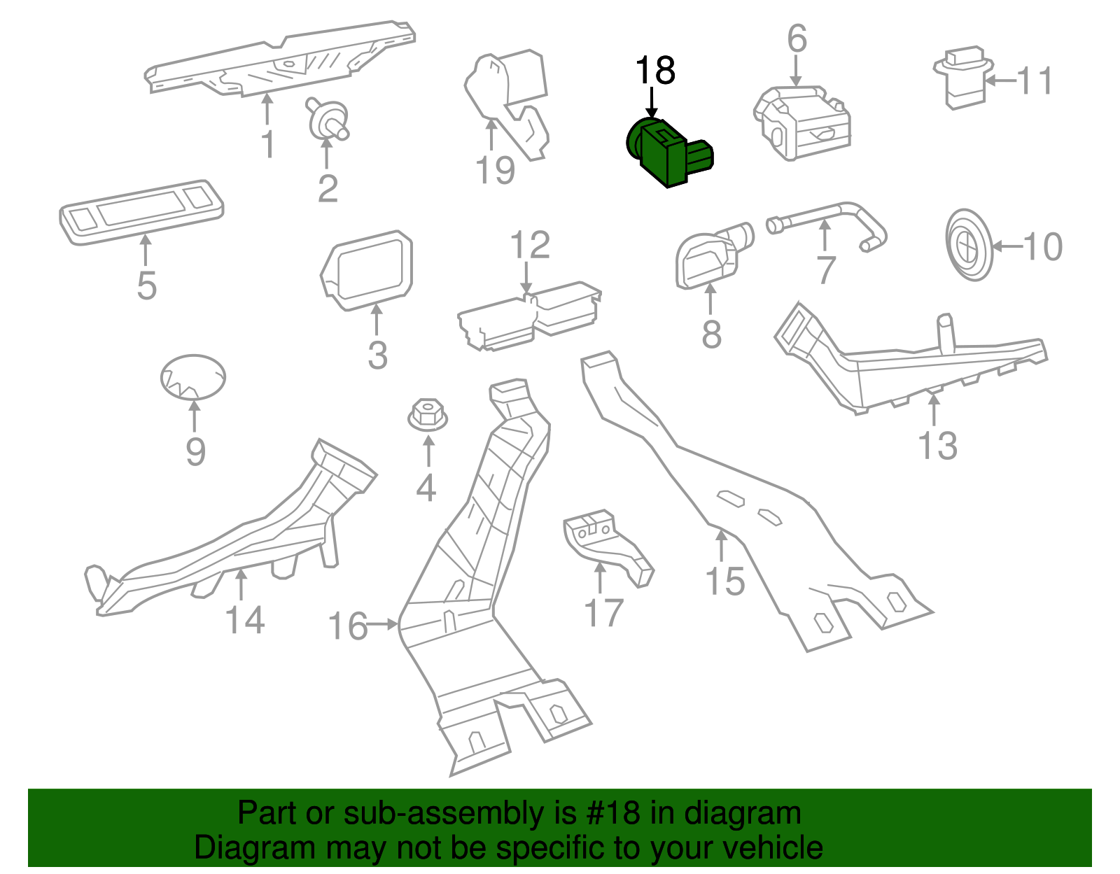2007-2019 Volkswagen Air Quality Sens 5K0-907-659 | OEM Parts Online