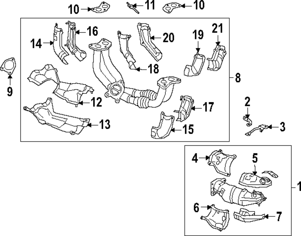 2022-2024 Subaru WRX 2022-2024 Subaru WRX - Upper Shield 44651AJ040 ...