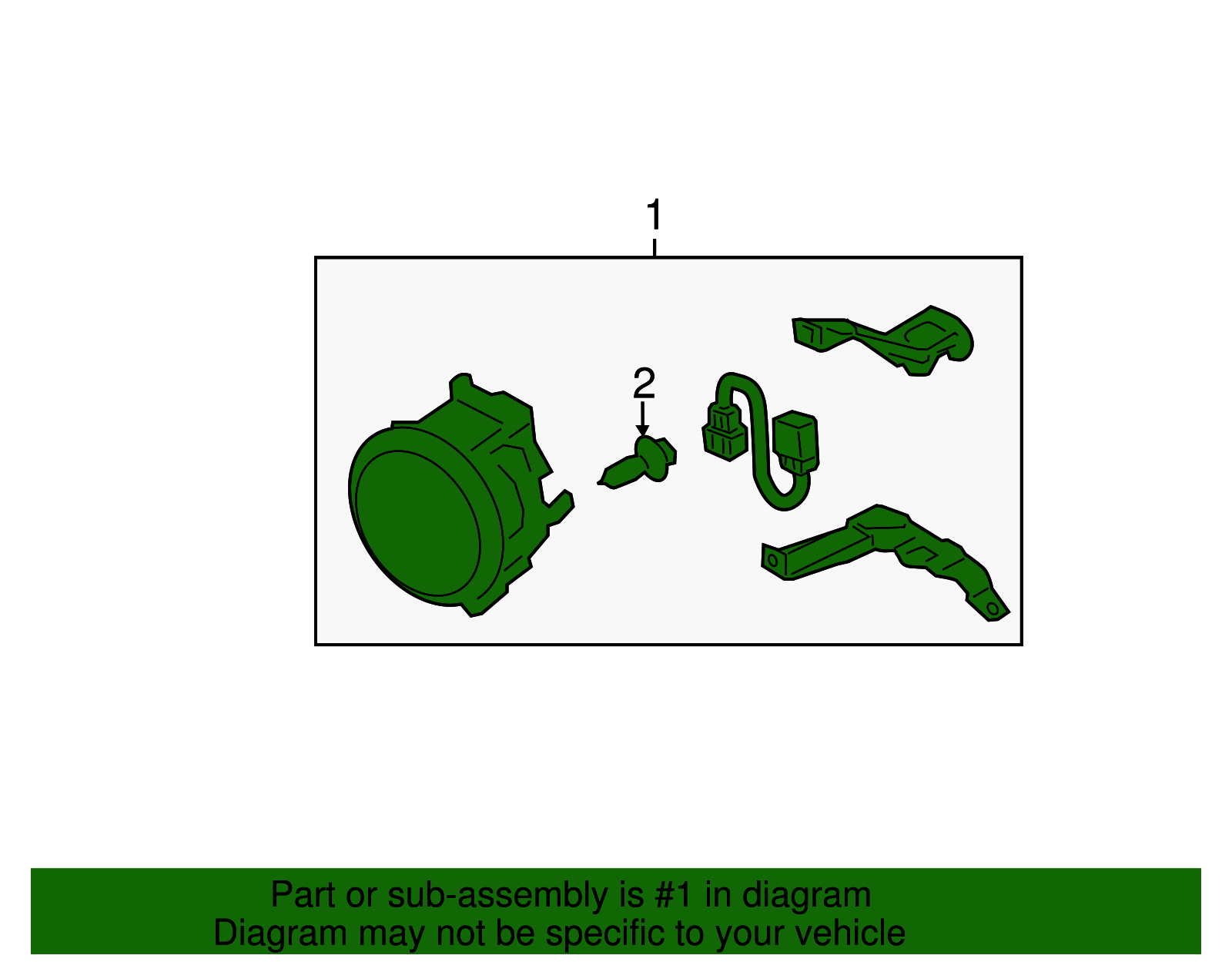 92201-1U000 - Fog Lamp Assembly 2011-2013 Kia Sorento | Kia.Parts Store