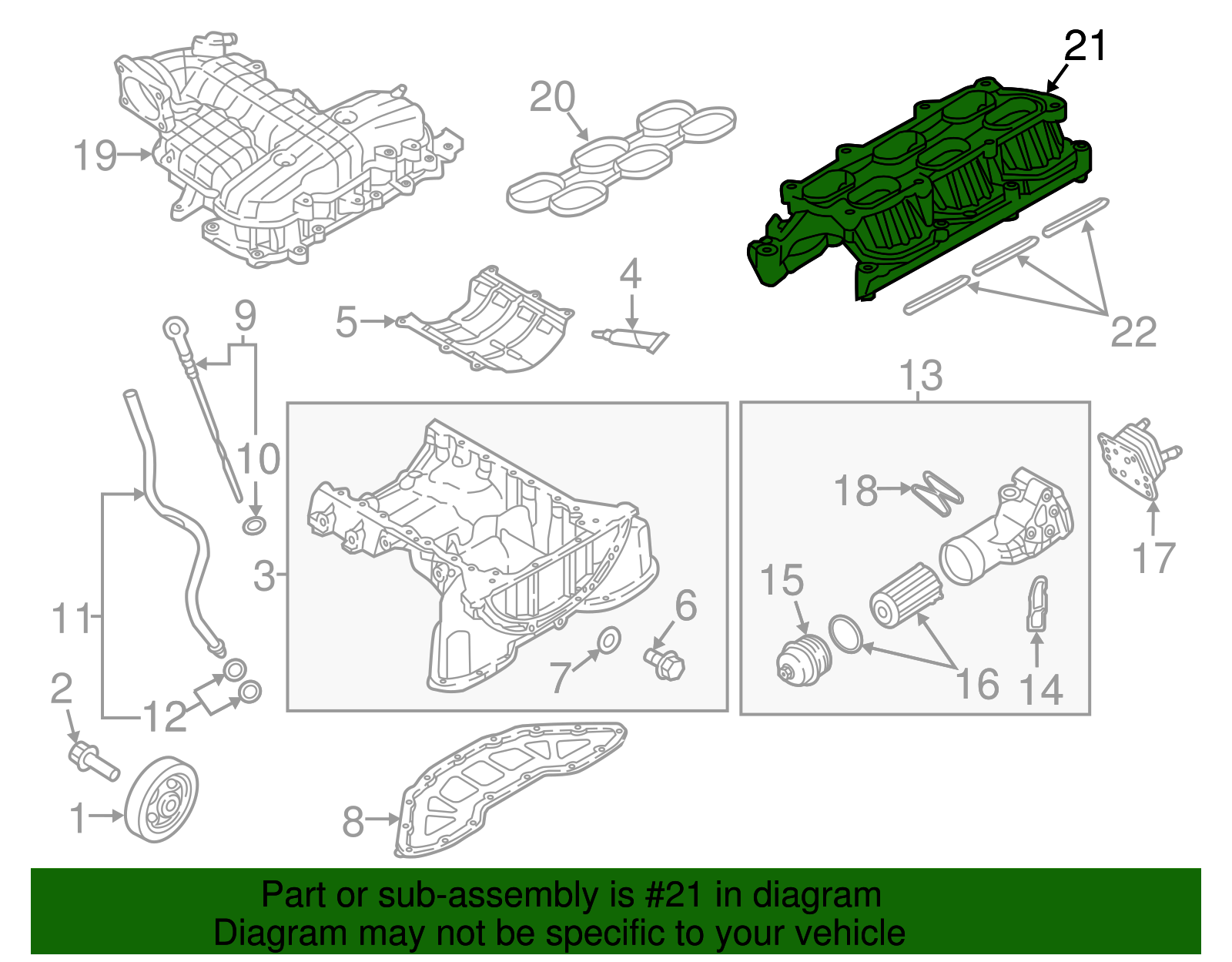 Hyundai - 28310-3L100 - Intake Manifold - 2017-2025 Genesis | OEM ...