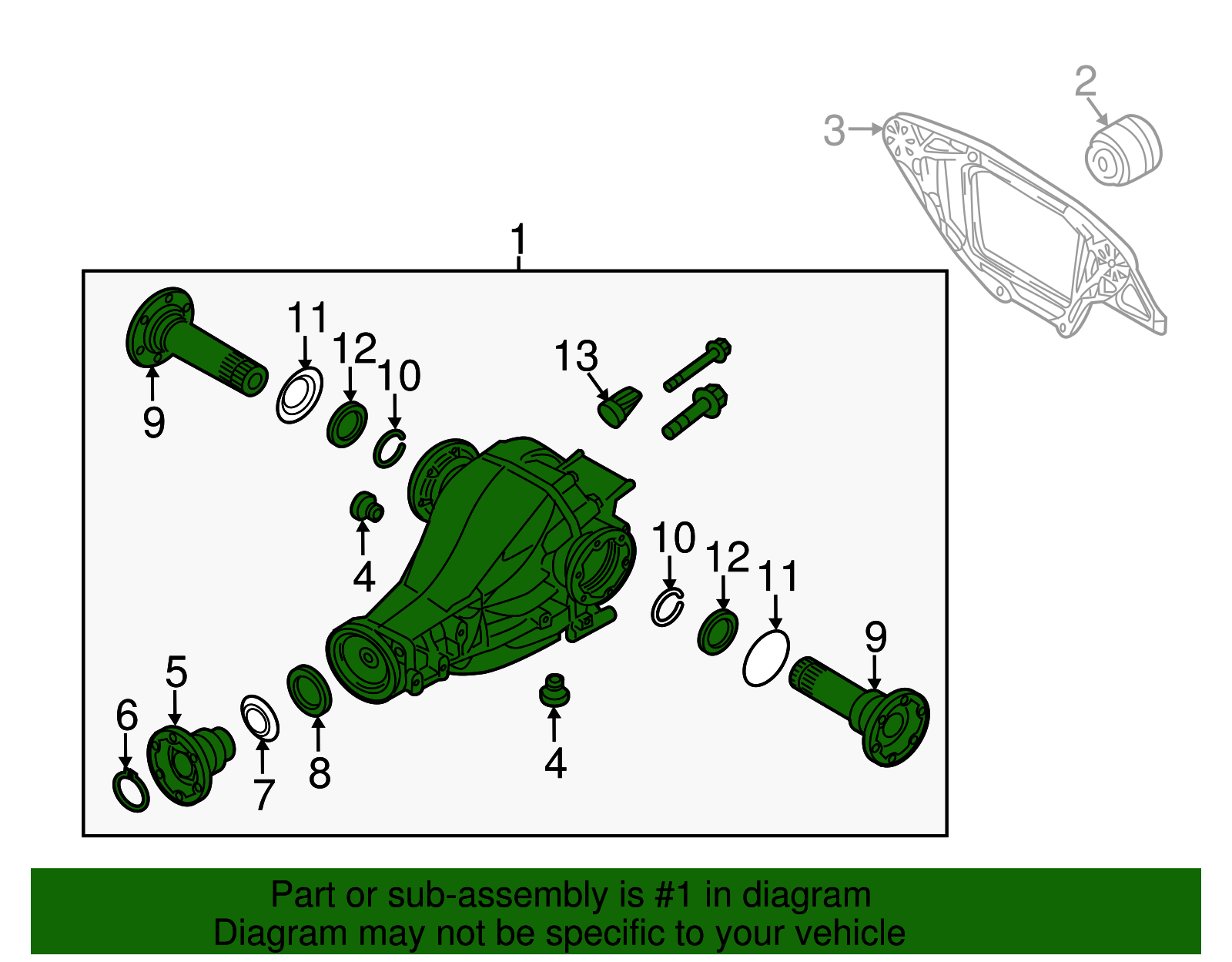 0BC-500-044-D - 2008-2018 Audi - Differential Assembly 2008-2018 Audi ...