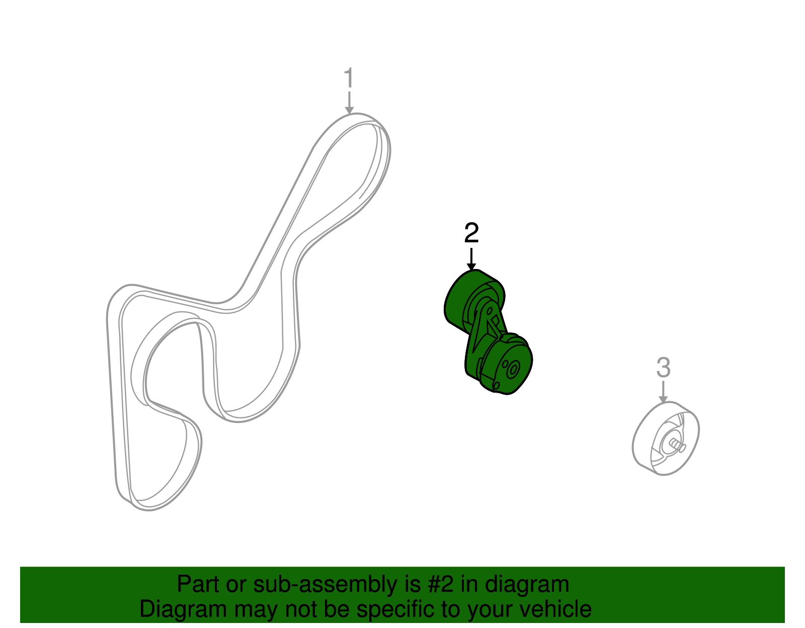 25281-2B030 - Serpentine Tensioner 2010-2011 Kia Soul | Kia.Parts Store