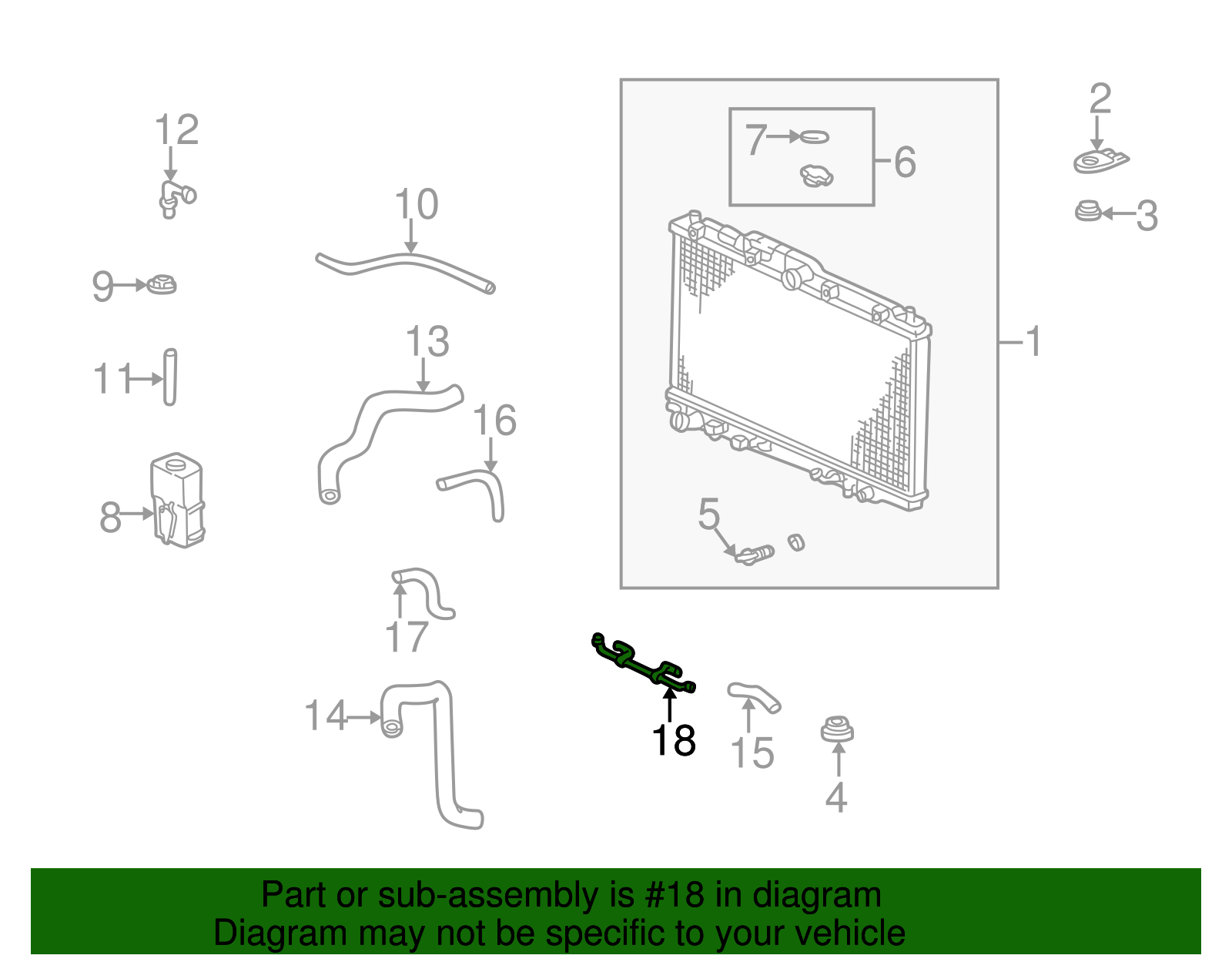 25210-P8A-000 - 1998-2002 Honda Accord - Pipe C (Atf) | All Discount ...