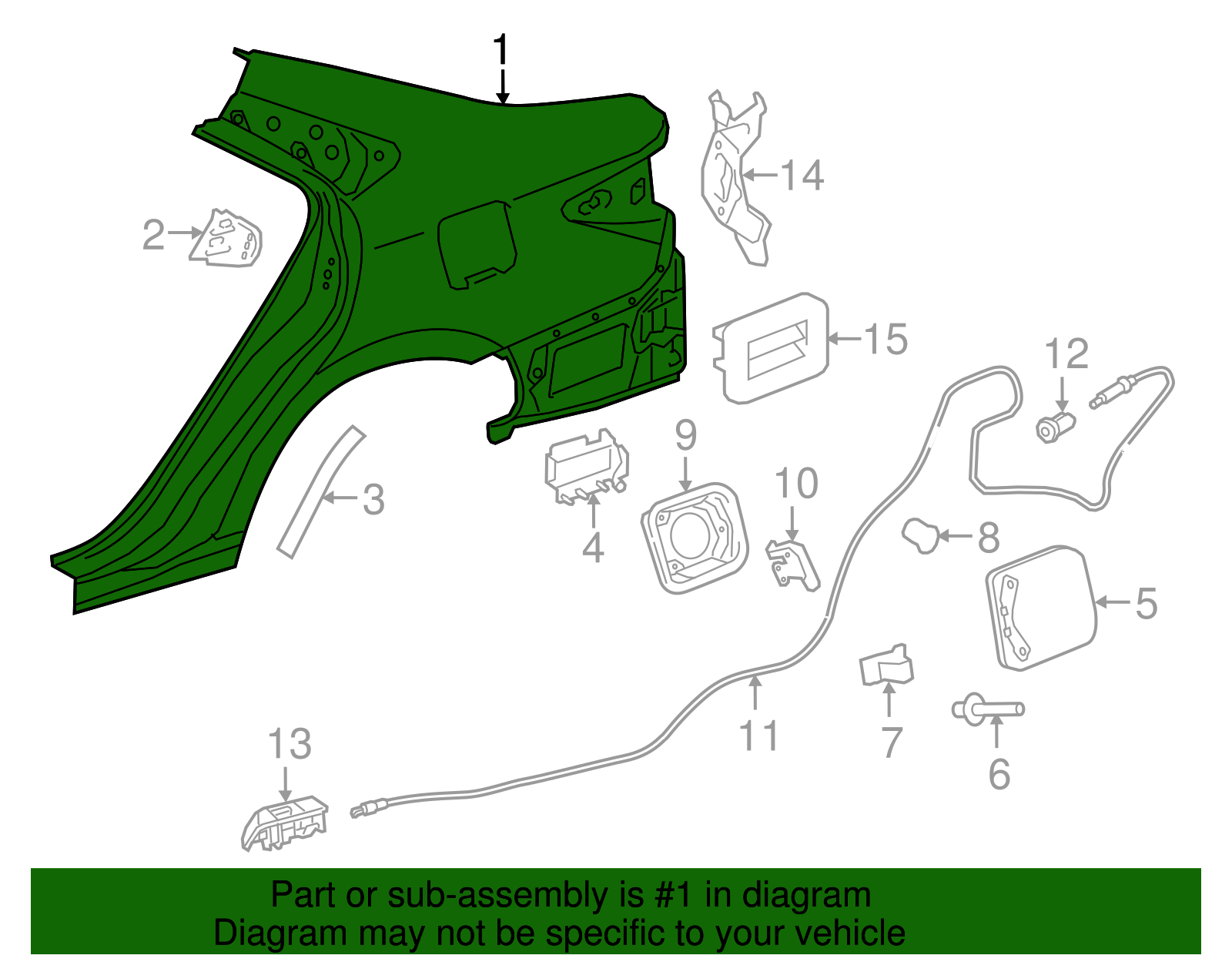 61601-06100 - Quarter Panel | Nucar Toyota of North Attleboro