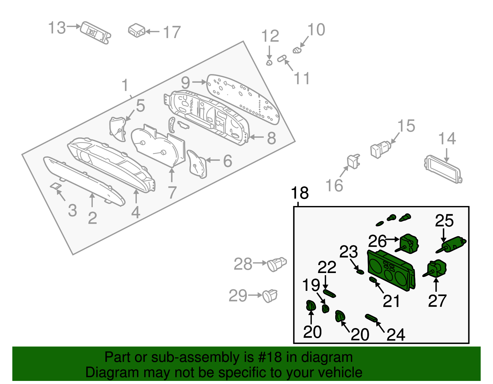 Hyundai - 97250-2D530-AX - Dash Control Unit - 2004-2006 Hyundai ...
