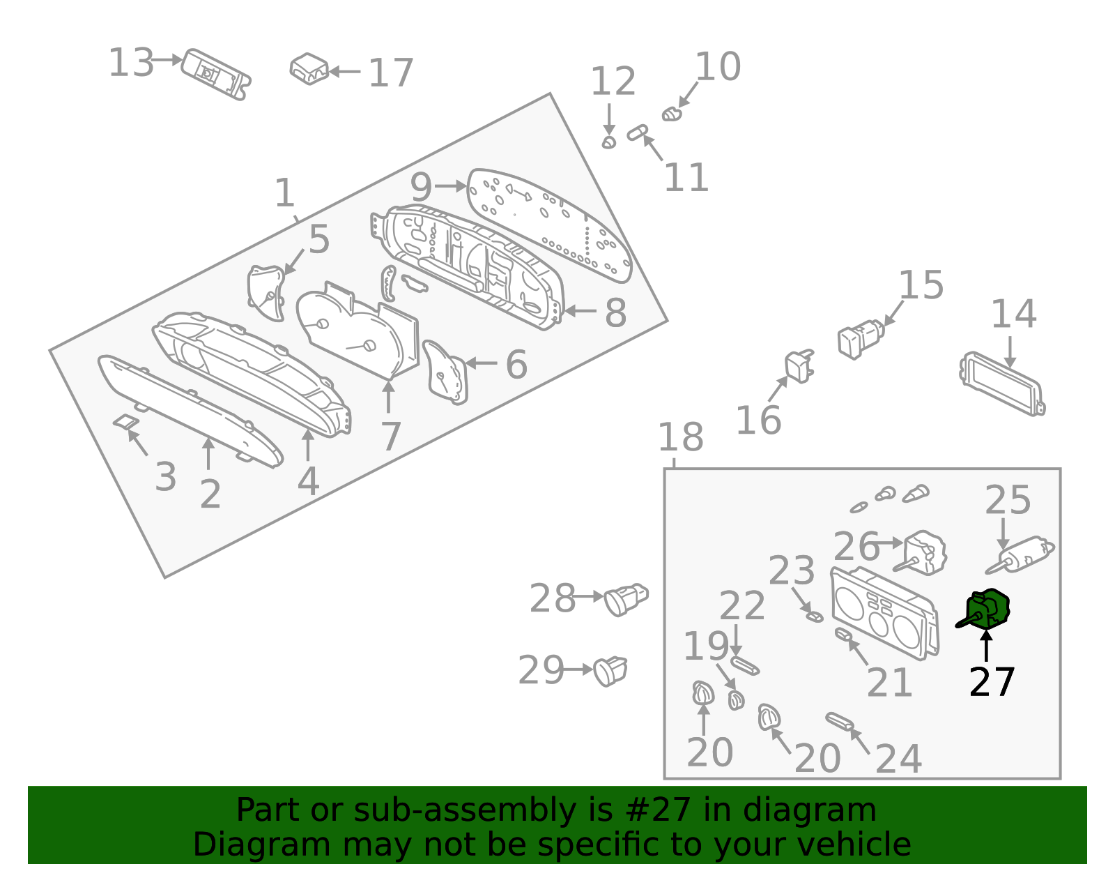 2001-2006 Hyundai Elantra Control Switch 97258-2D000 | MotorMotor