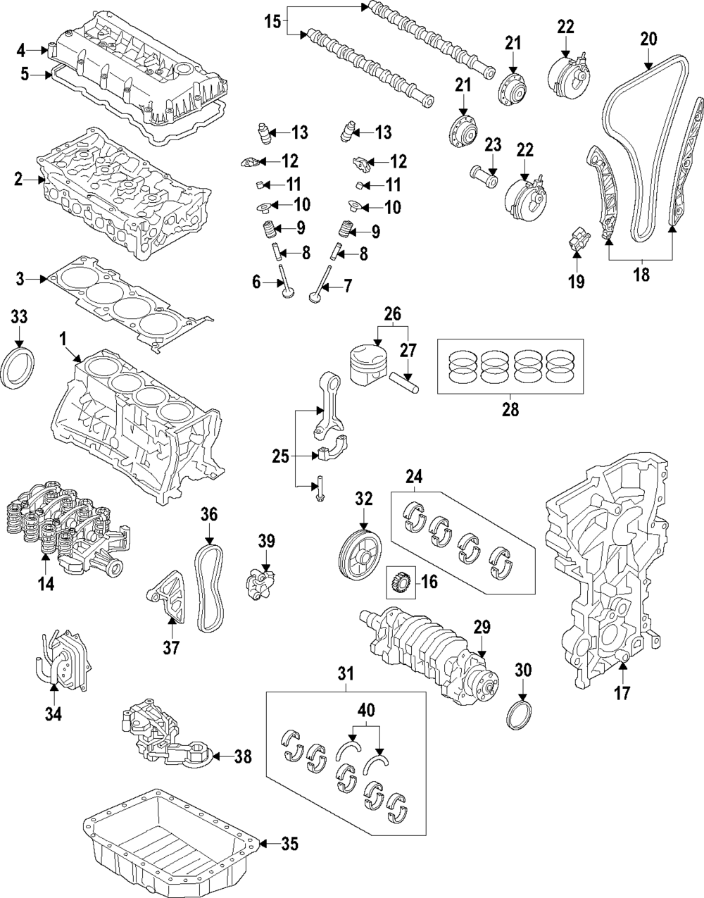 23300-2S040 - Engine Balance Shaft 2024-2025 Kia | Kia.Parts Store