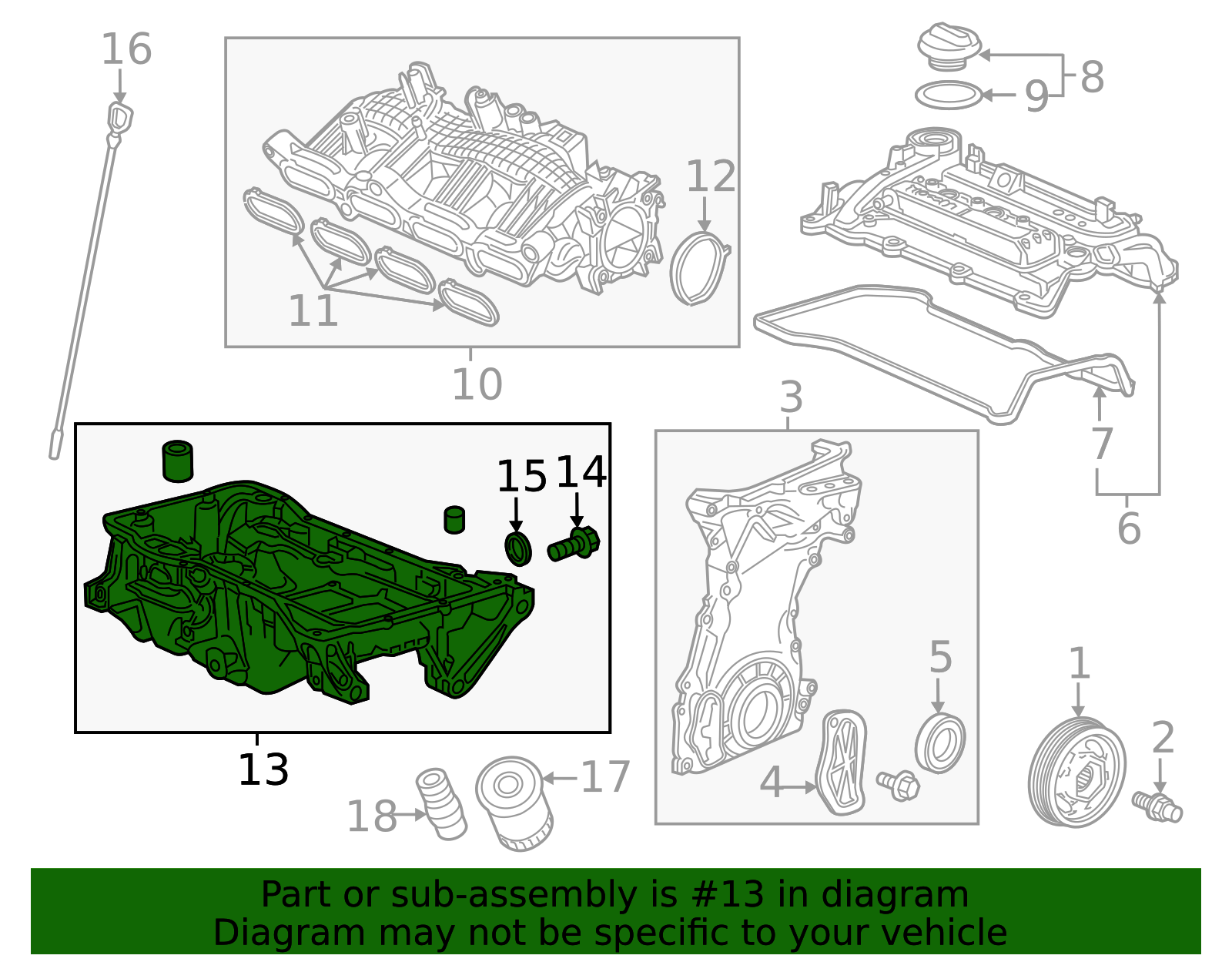11200-64A-A00 - 2022-2025 Honda - Oil Pan | Genuine Honda Parts