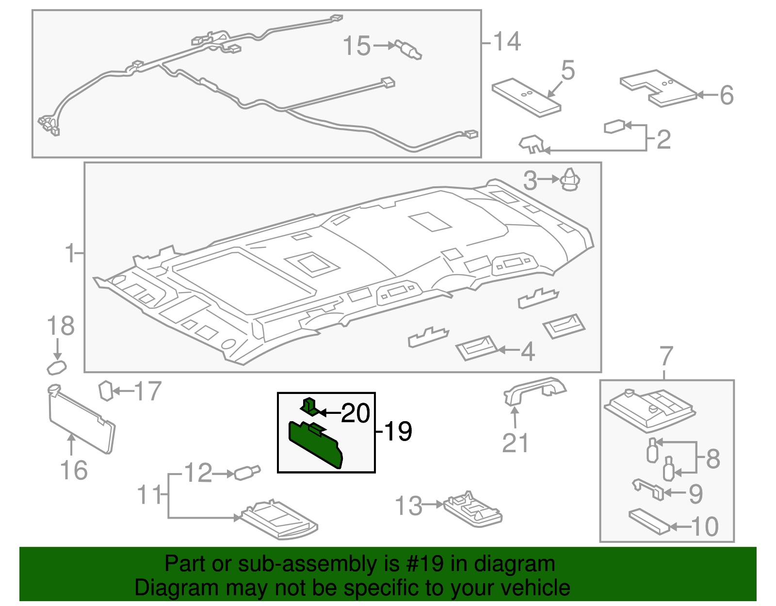 2016-2021 Lexus LX570 Visor 74330-60070-C0 | OEM Parts Online