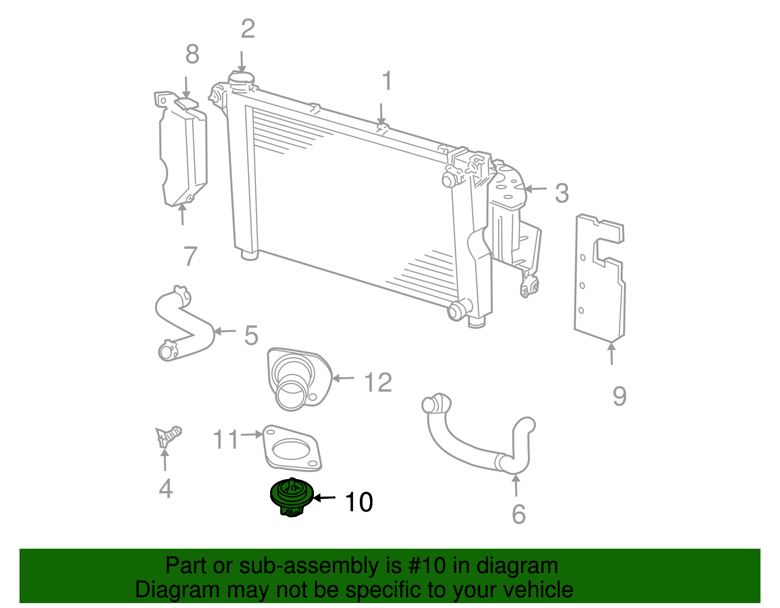2001-2007 Mopar Engine Coolant Thermostat 68210217AA | Mopar Parts Canada