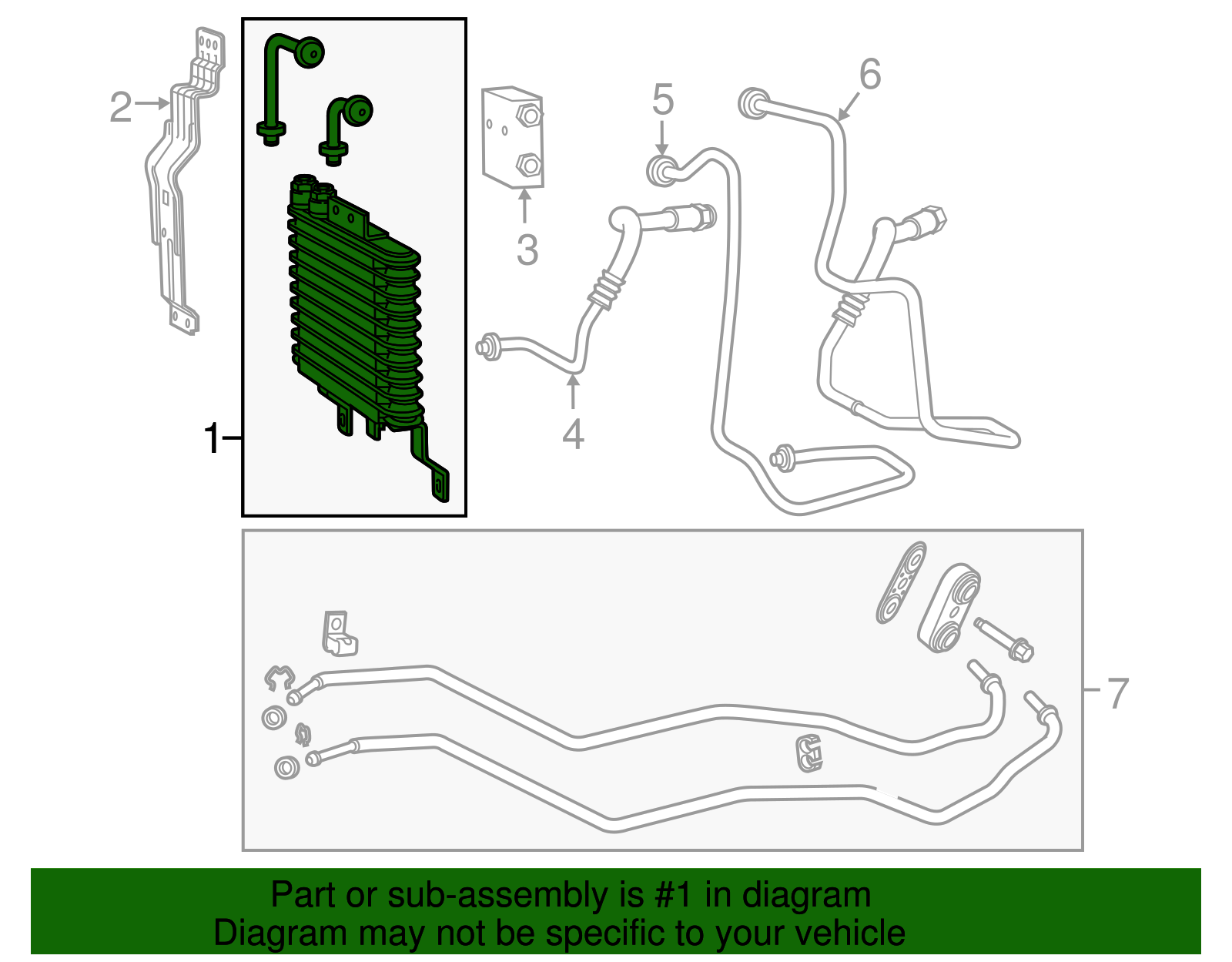 2012-2017 Chevrolet Automatic Transmission Fluid Cooler 92457299 ...