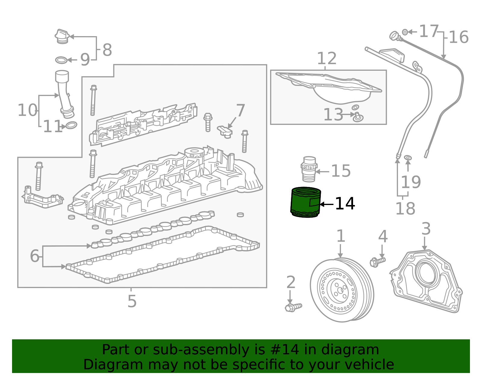 2019-2025 GM Oil Filter 12735608 GM | GMPartsDirect.com