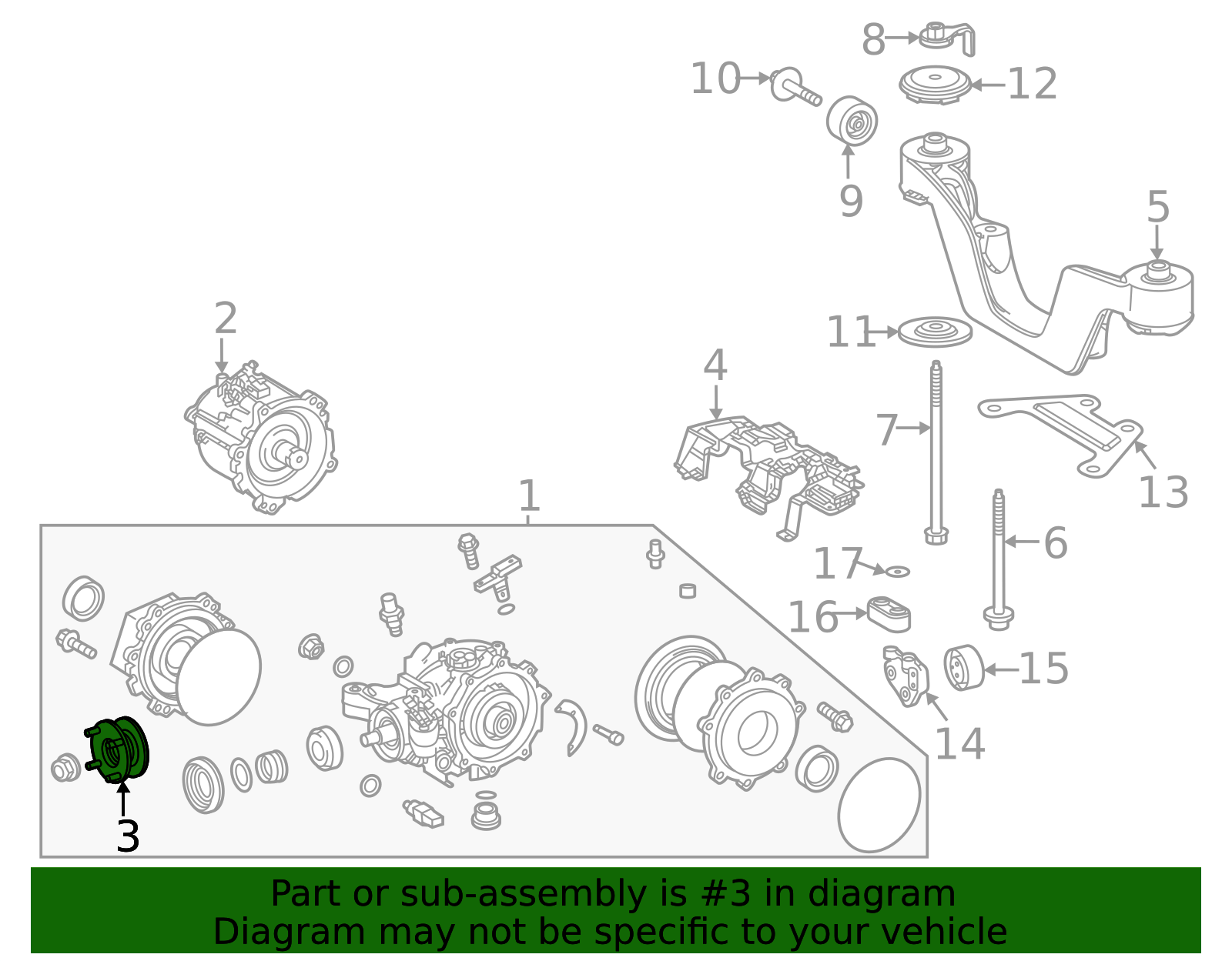 2020-2024 Toyota Highlander Companion Flange 41204-48010 | Toyota Parts ...