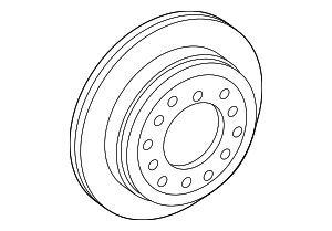 Genuine Official Toyota Disc Brake Rotor (Rear) part# 42431-60311 for ...