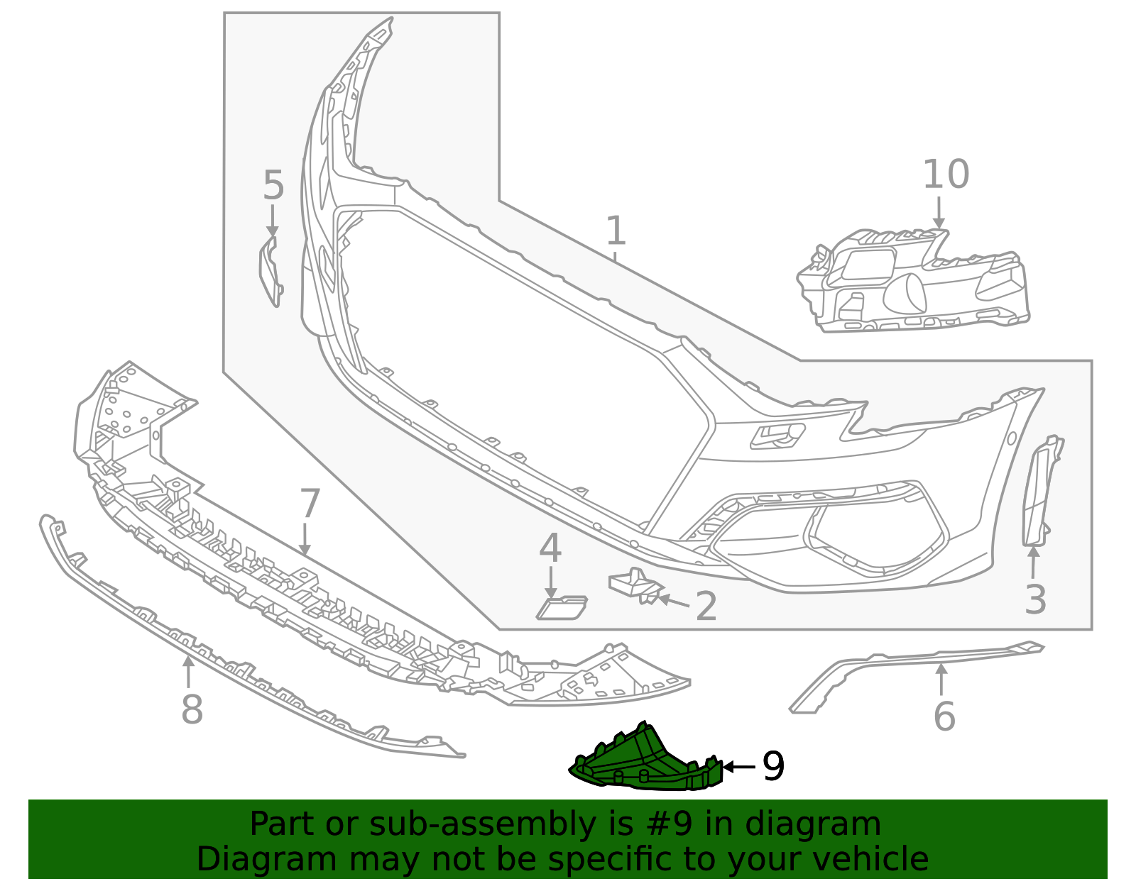 8Y0-807-606 - Lower Shield 2022-2025 Audi | Audi OEM Parts Guy