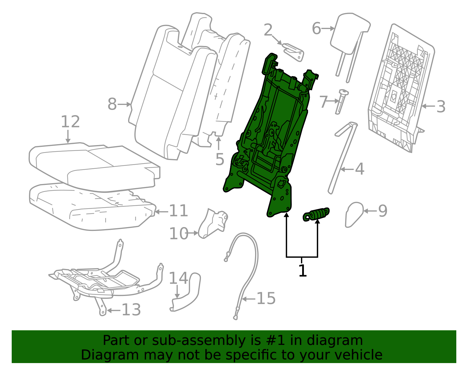 79204-0E100 - High-Quality Seat Back Frame for 2014-2019 Toyota ...