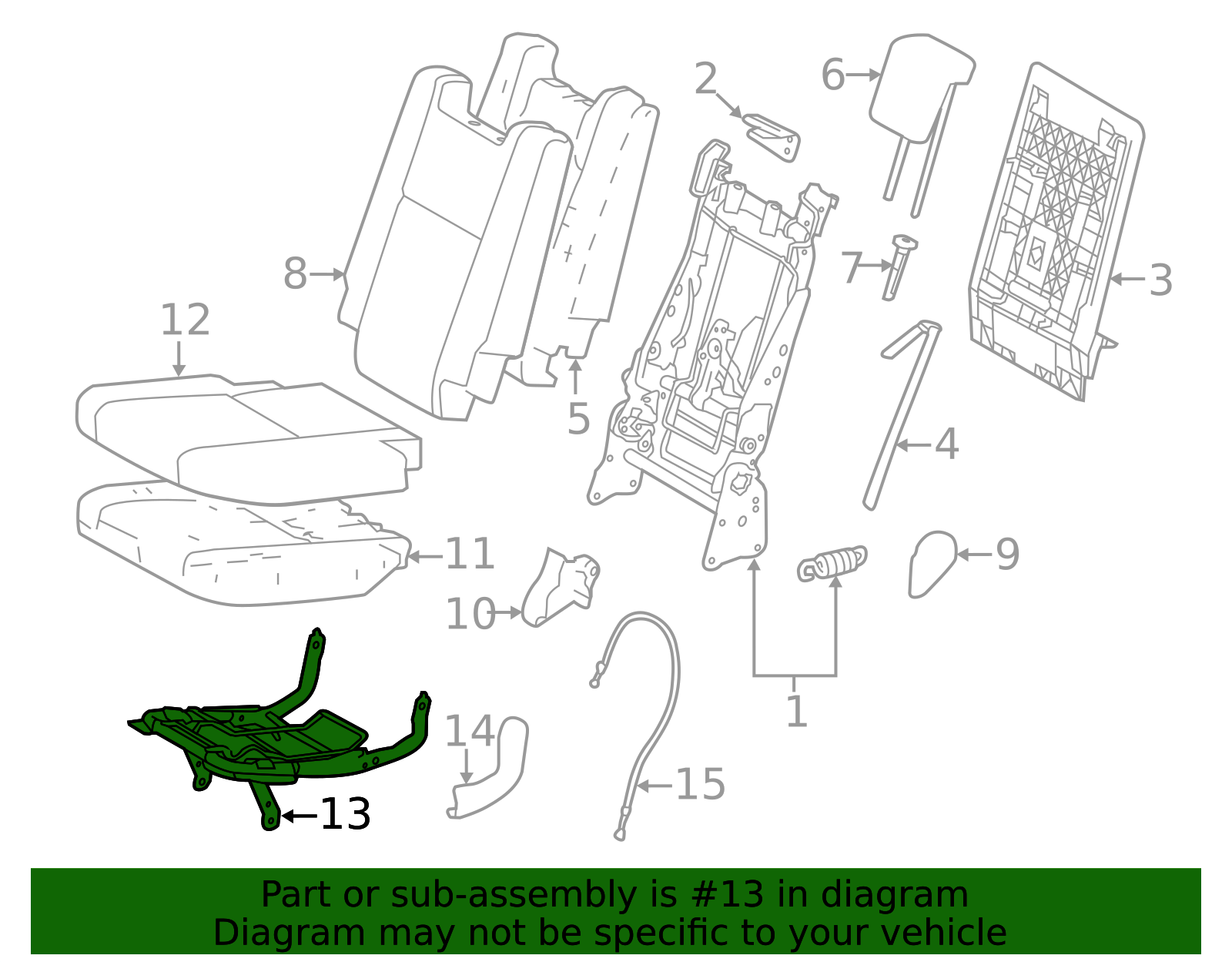 2014-2019 Toyota Highlander Frame Assembly 79202-0E030 | Toyota Parts ...