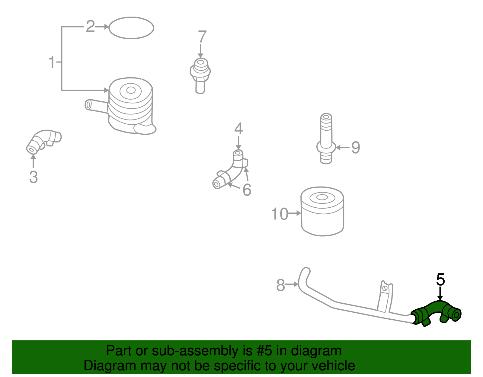 807611031 - Oil Cooler Line - 2000-2021 Subaru | Select Subaru Parts