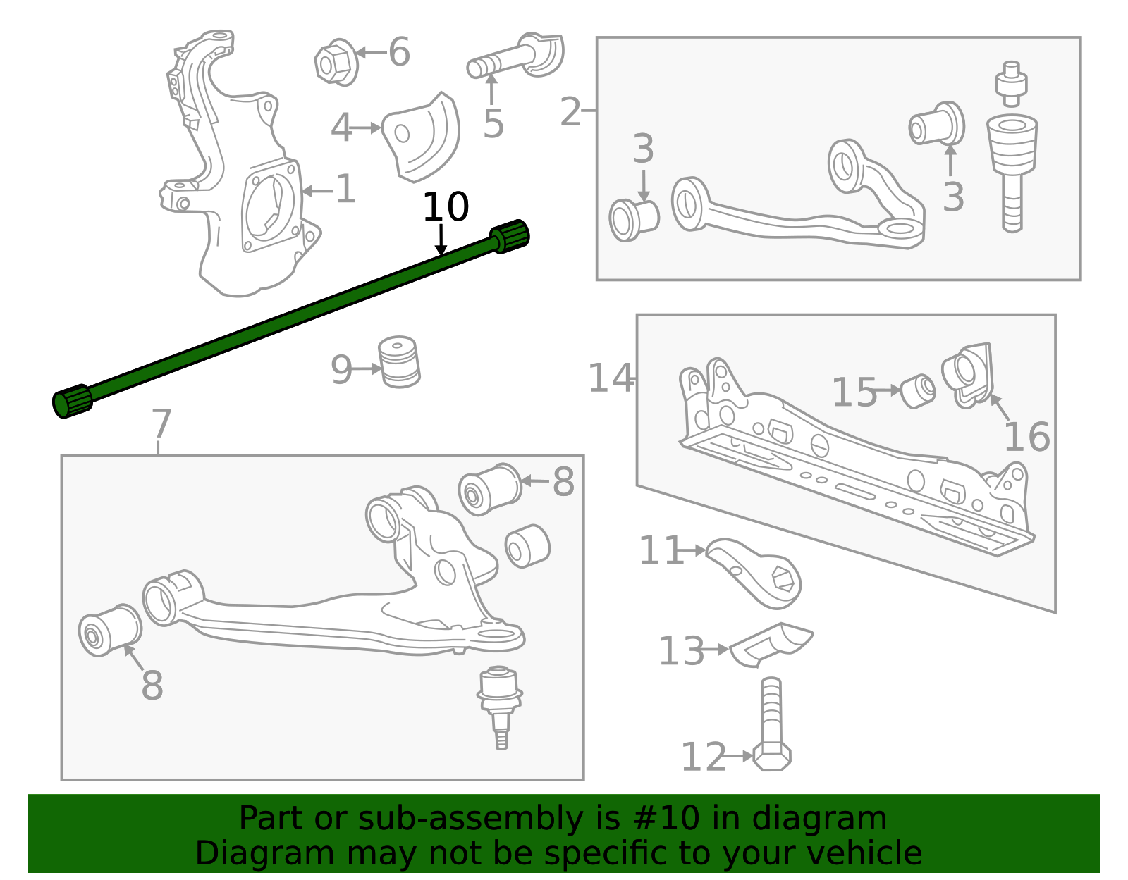 2020-2025 GM Front Driver Side Torsion Bar 84745473 | Courtesy Parts