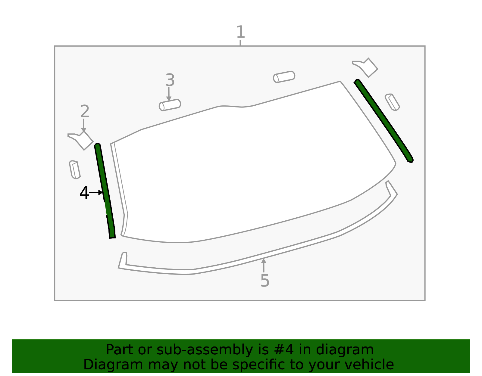 75573-08020 - Side Molding 2011-2020 Toyota Sienna | Longo Toyota Parts