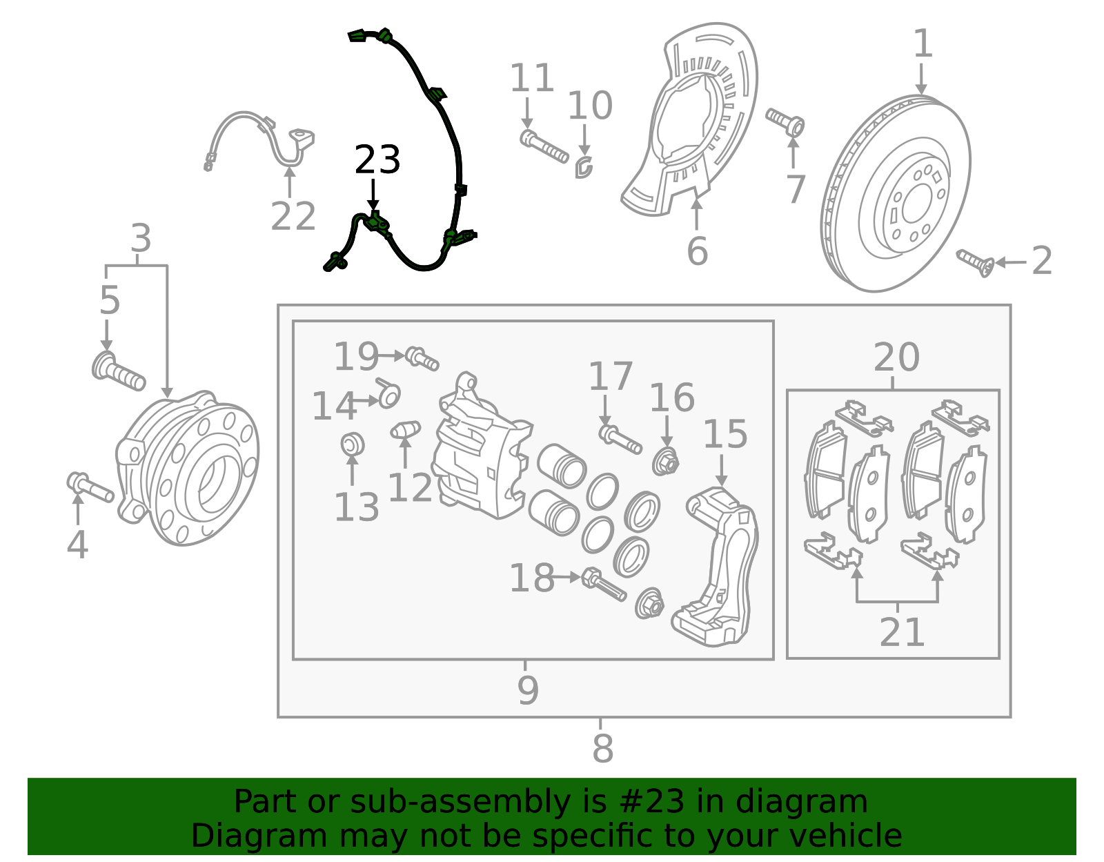 58930-S9000 - Front Speed Sensor 2020-2025 Kia Telluride | Kia.Parts Store
