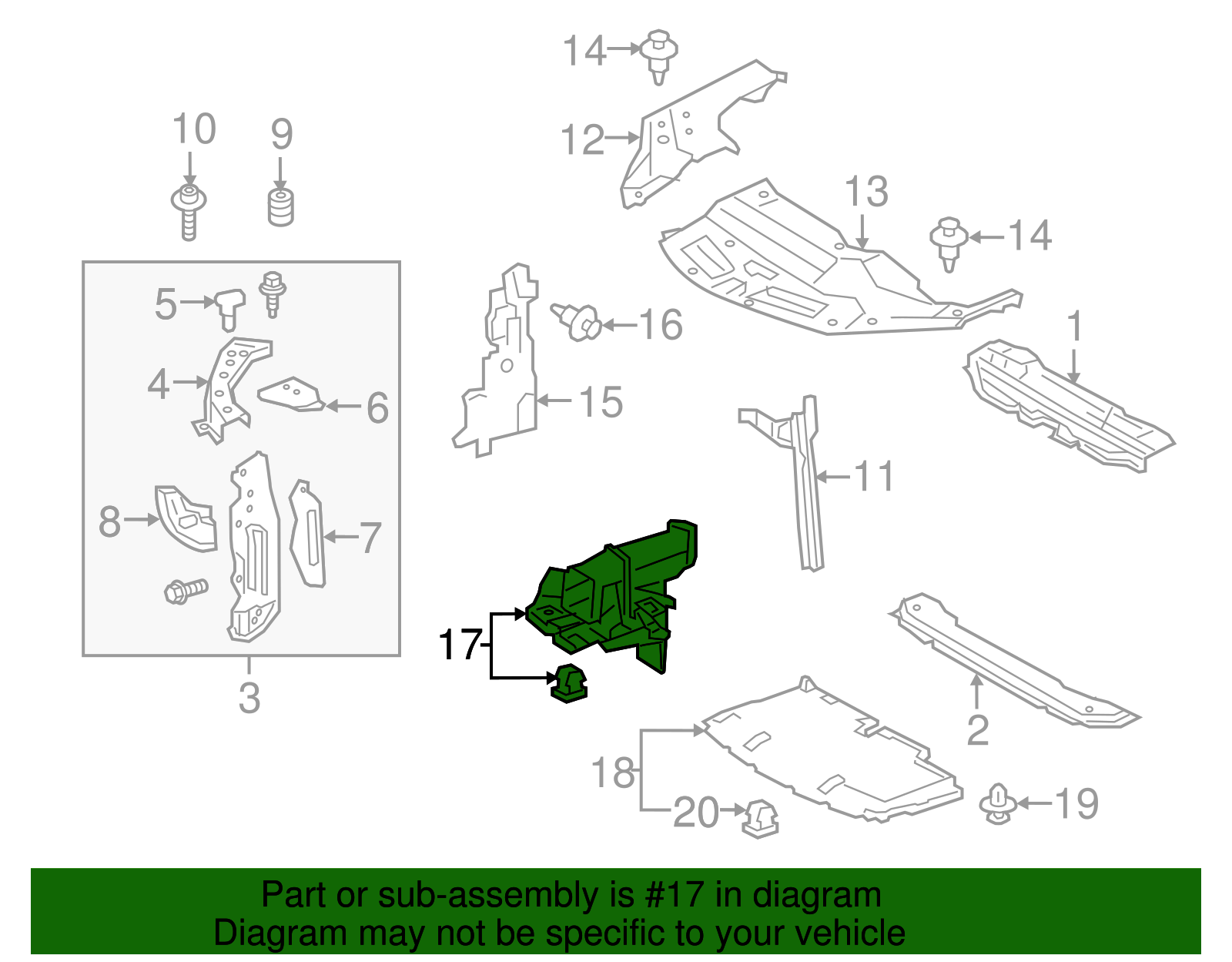 2015-2018 Lexus | Intake Duct | 53208-24080 | Express Lexus Parts