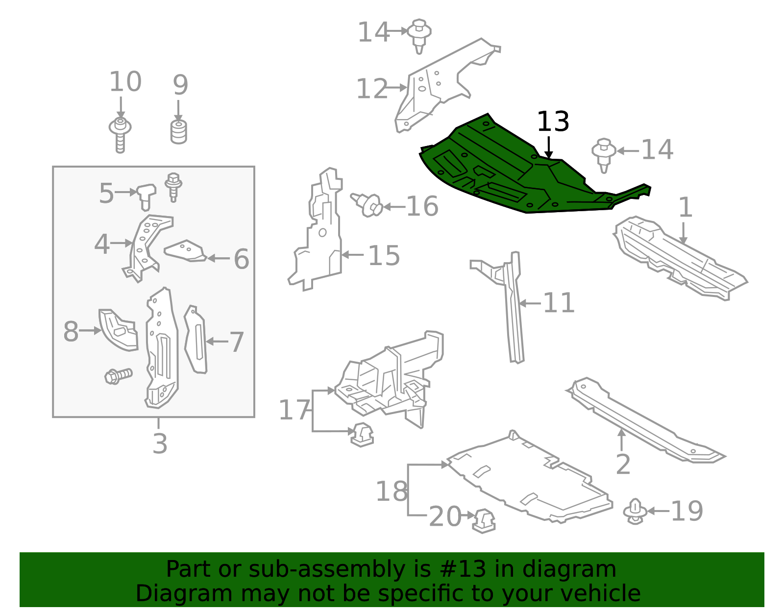 2019-2025 Lexus Radiator Support Access Cover 53295-24030 | OEM Parts ...