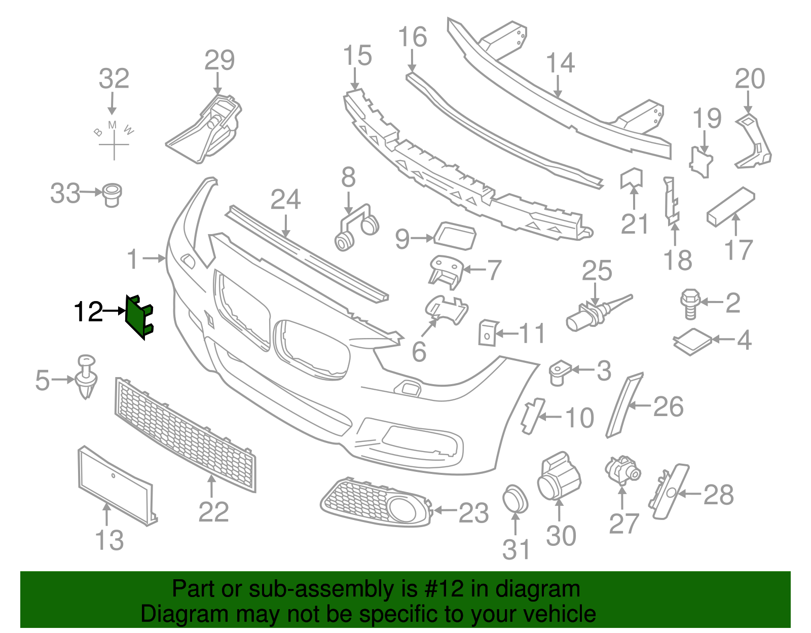 51118055044 - 2010-2017 BMW Tow Eye Cap (51-11-8-055-044) | BMW of ...