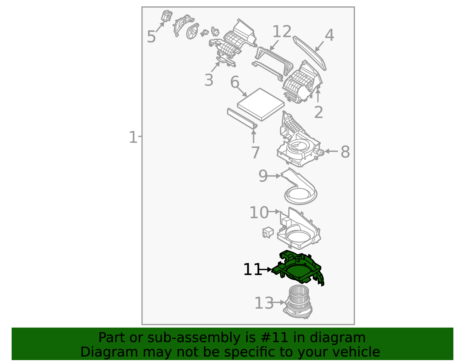 Hyundai - 97112-L1100 - Lower Case - 2020-2023 Hyundai Sonata | OEM ...