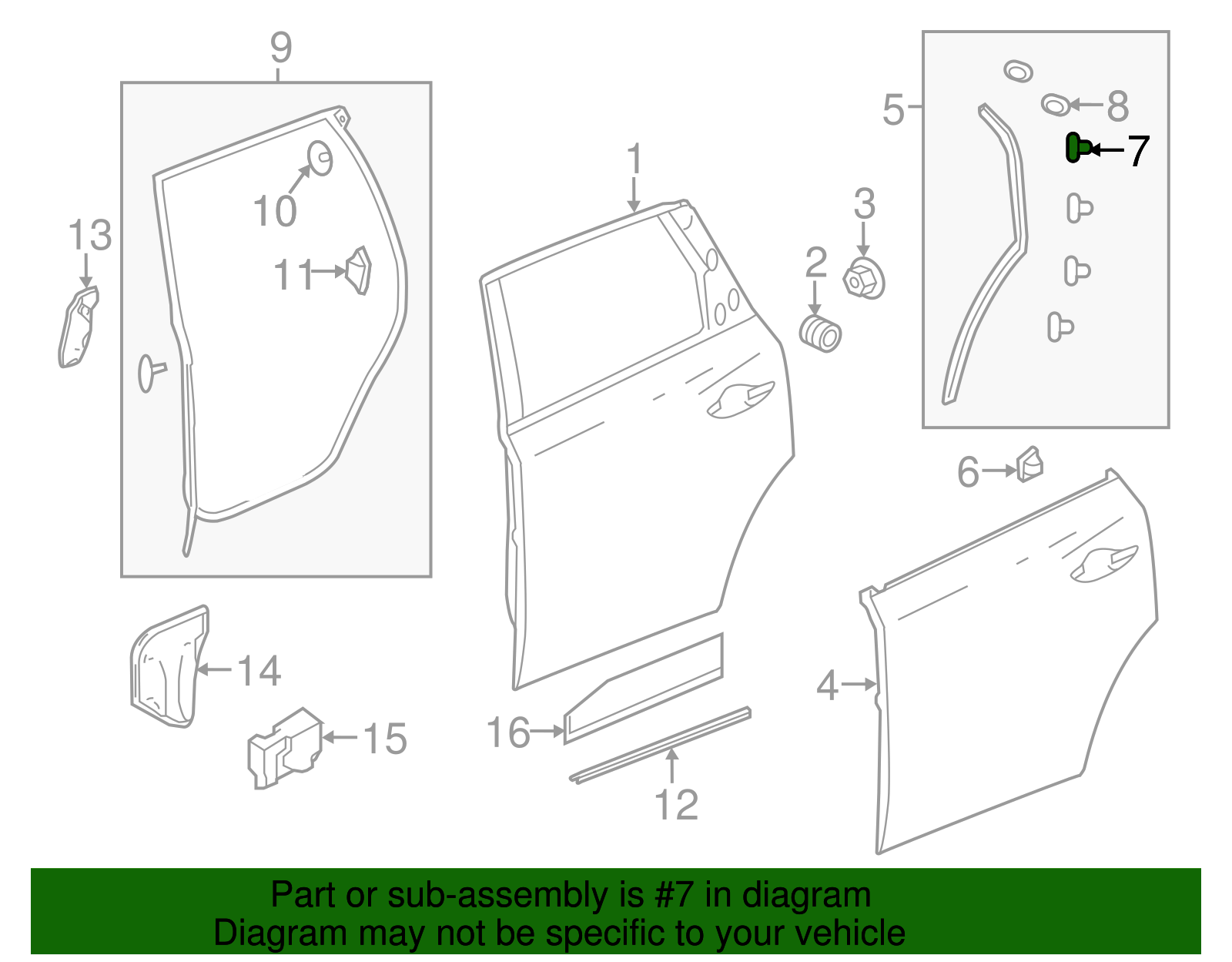 2013-2025 Acura Door Weather-Strip Clip 91568-TR0-003 | OEM Parts Online