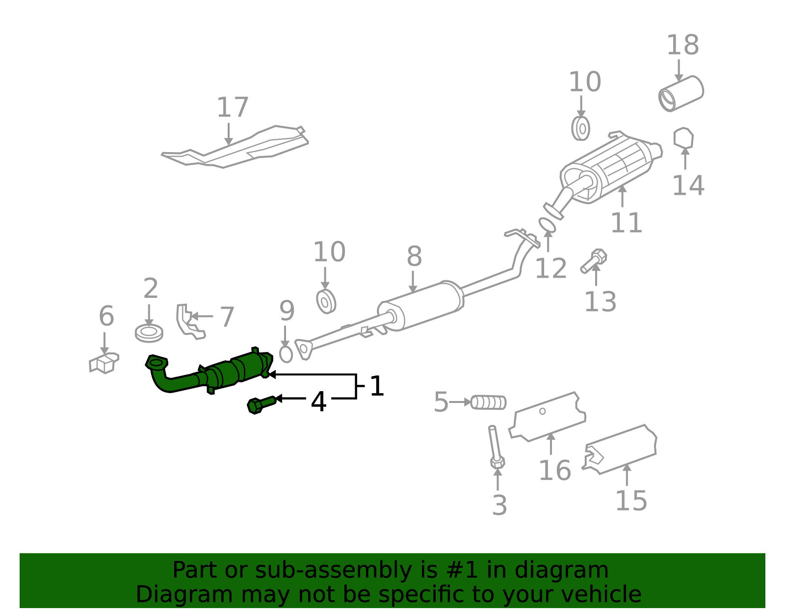 18160-RZA-A00 - Catalytic Converter 2007-2009 Honda CR-V | Honda Parts ...