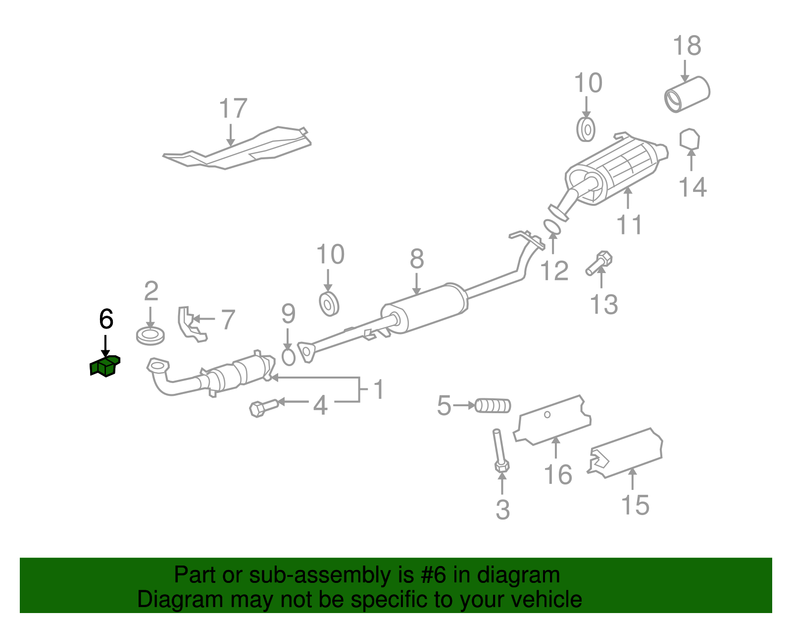 36537-RZA-000 - Converter & Pipe Clamp 2007-2009 Honda CR-V | Honda ...