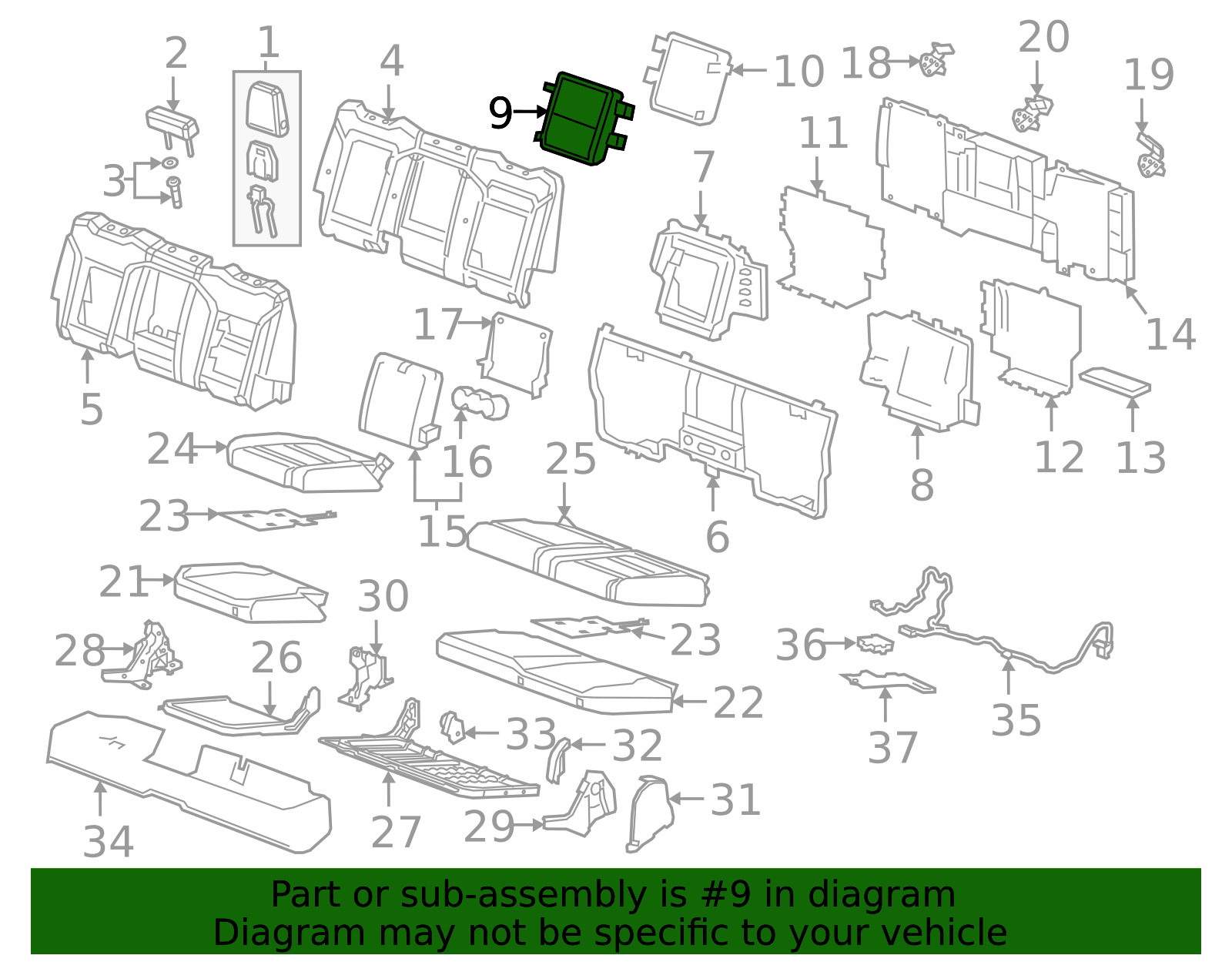 2020-2023 Chevrolet Compartment Door 84824002 | Shop Matick Parts