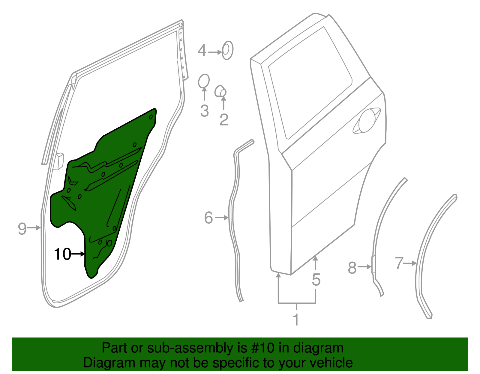 2013-2020 Infiniti Water Shield 82860-3JA0A | OEM Parts Online