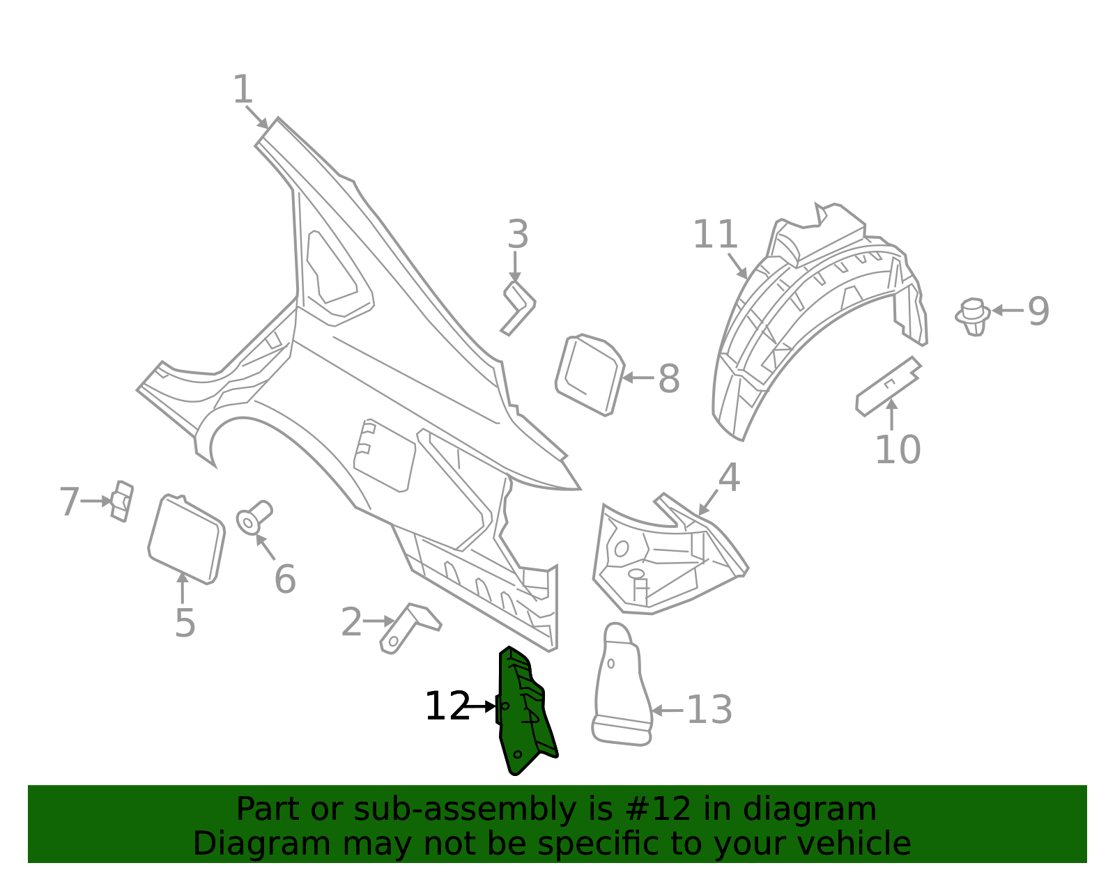 2016-2018 Nissan Altima Rear Bracket G65K1-9HSMA | Team Nissan Inc.