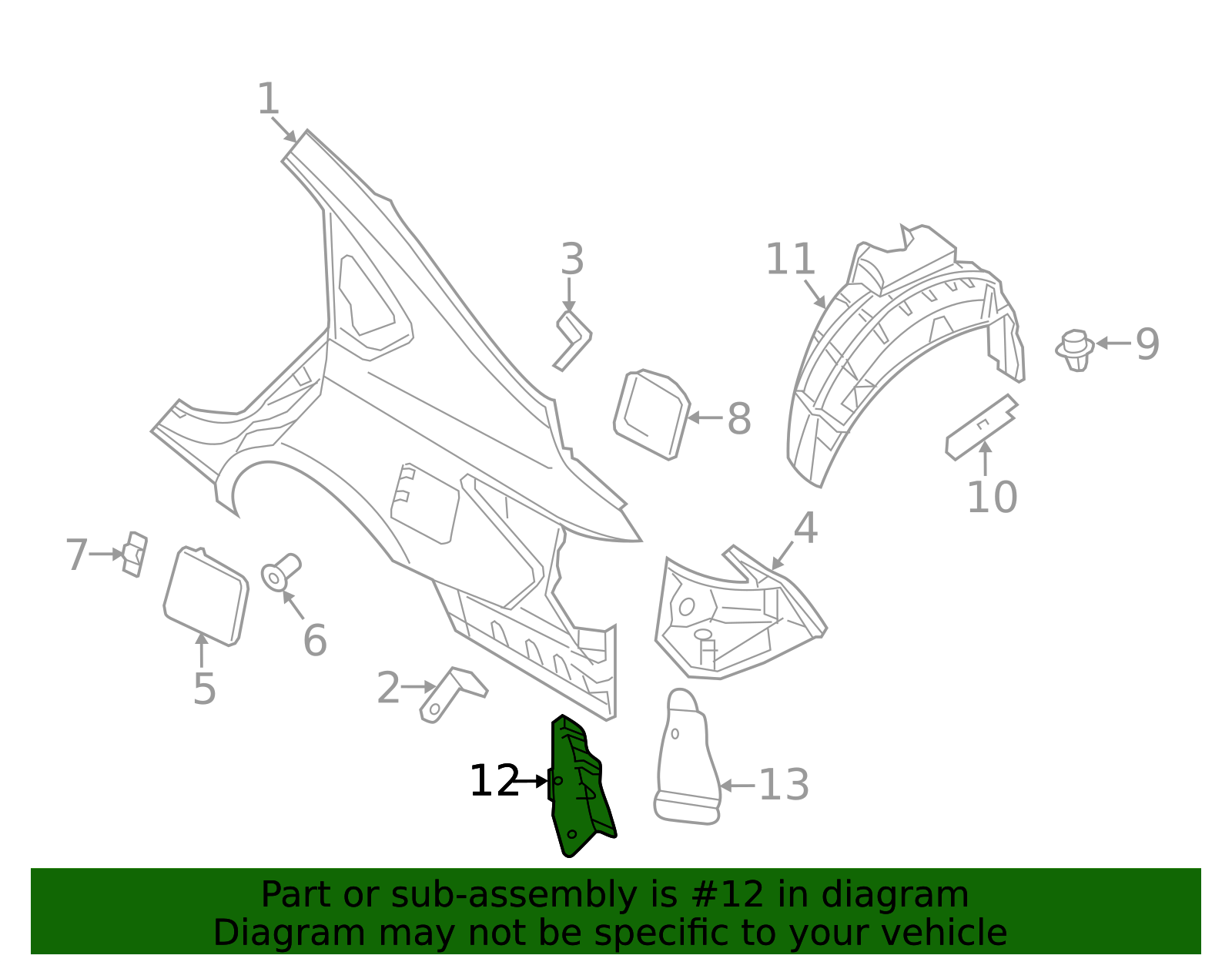 2013-2015 Nissan Altima Rear Bracket G65K3-3TAMA | Nissan Parts Central
