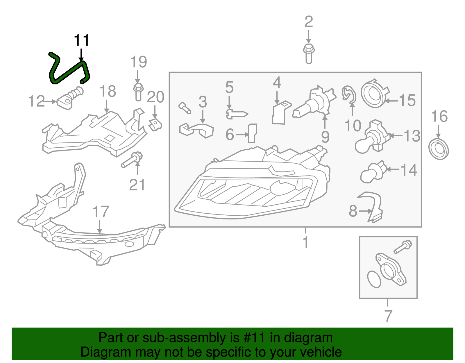 2009-2012 Audi Vent Hose 8K0-941-718-A | TascaParts.com