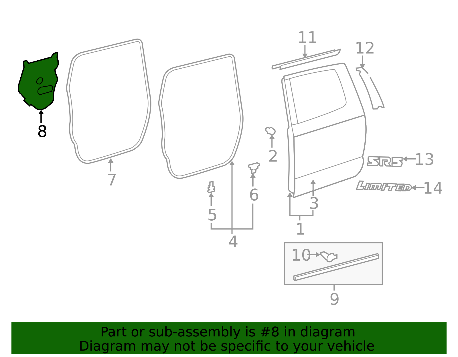 2007-2021 Toyota Tundra Water Deflector 67842-0C070 | Toyota Parts Center