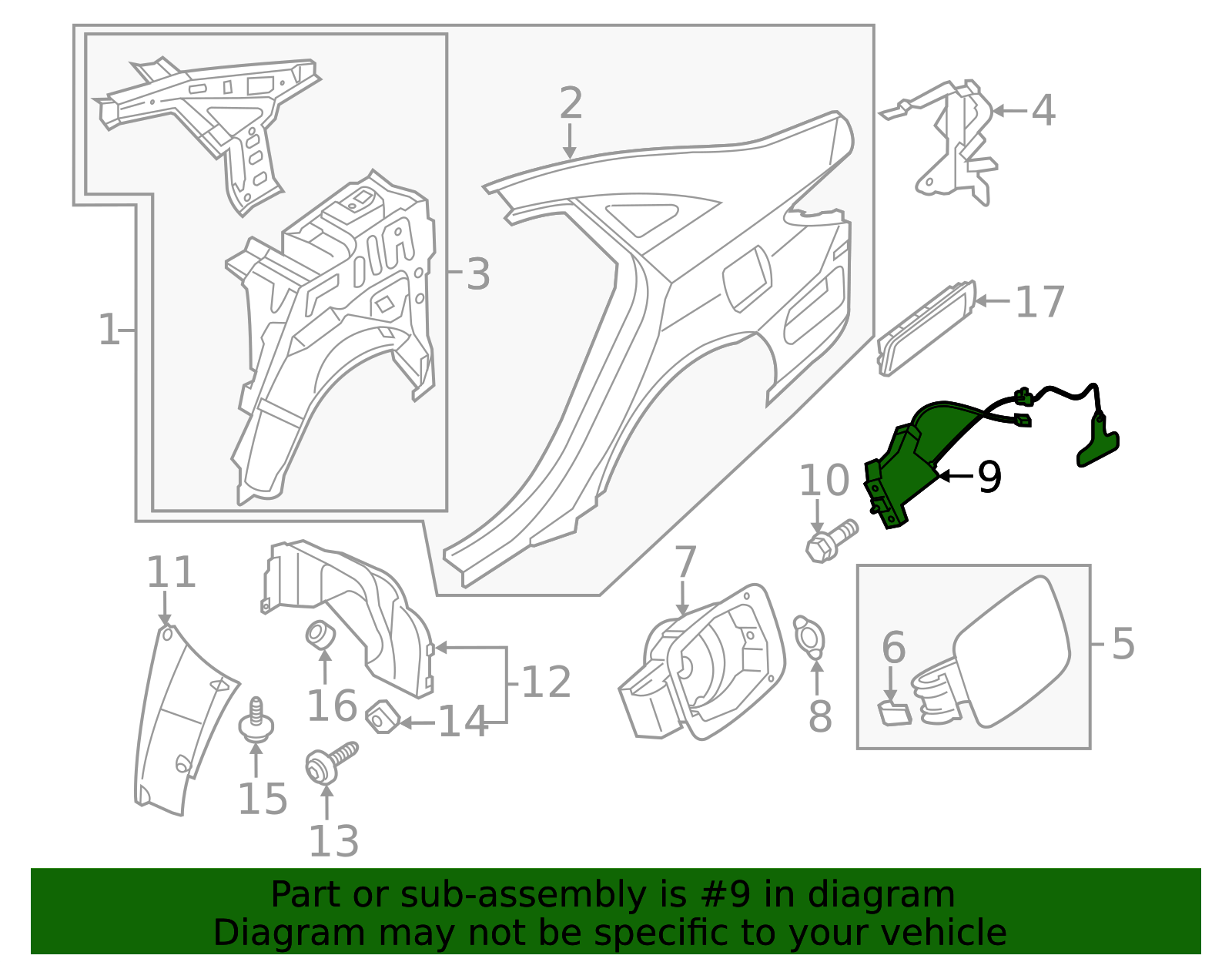 Hyundai - 81590-3S000 - Fuel Filler Door Lock Actuator - 2011-2015 ...