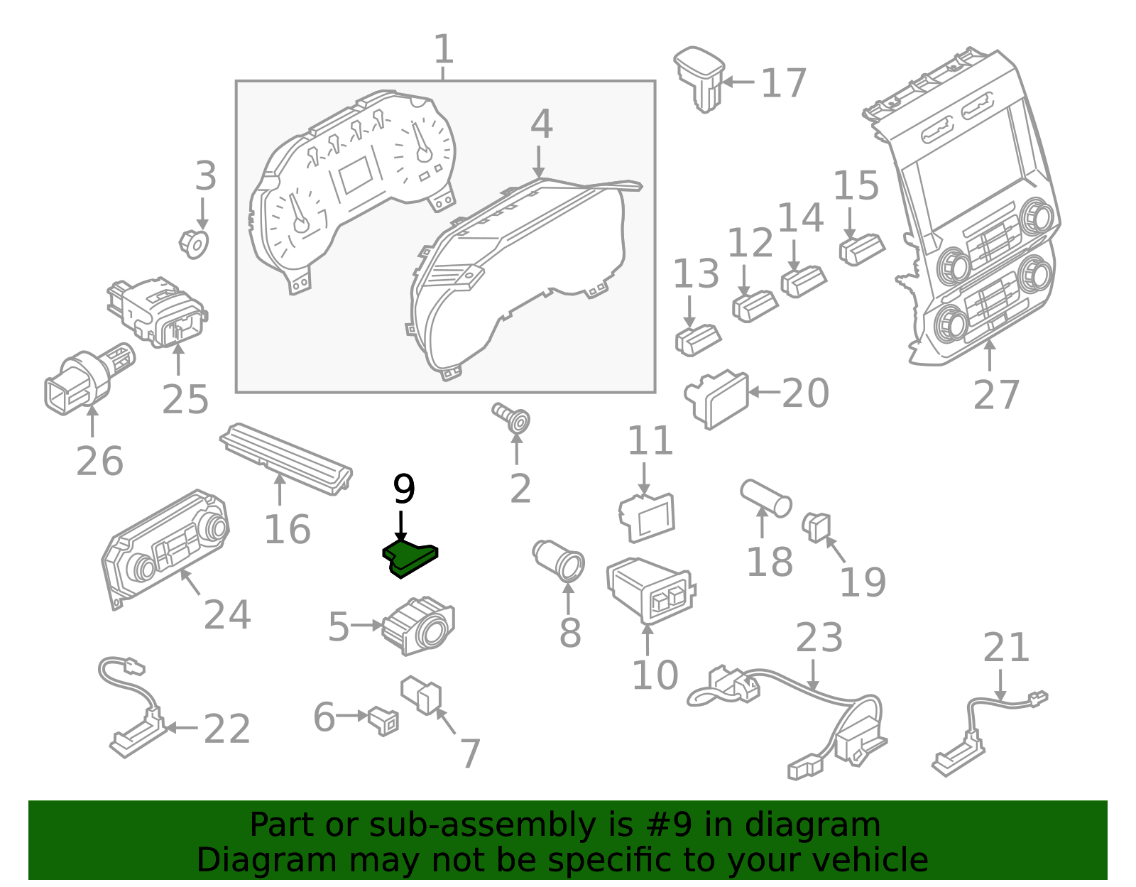 2015-2022 Ford Automatic Transmission Shift Mode Switch FL3Z-13D730-EA ...