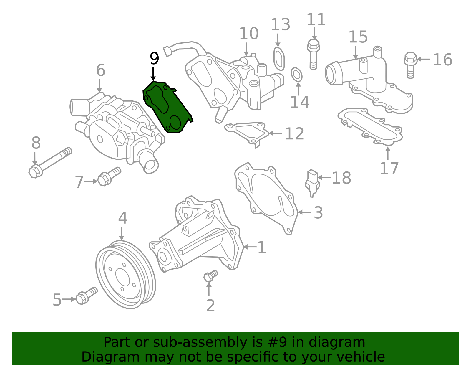 11062-5ZM0A - Engine Coolant Thermostat Gasket 2017-2024 Nissan ...