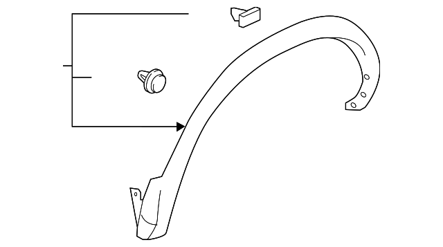 2017-2023 Nissan Wheel Opening Molding 93828-6MA0A | Bill Kay Nissan Parts
