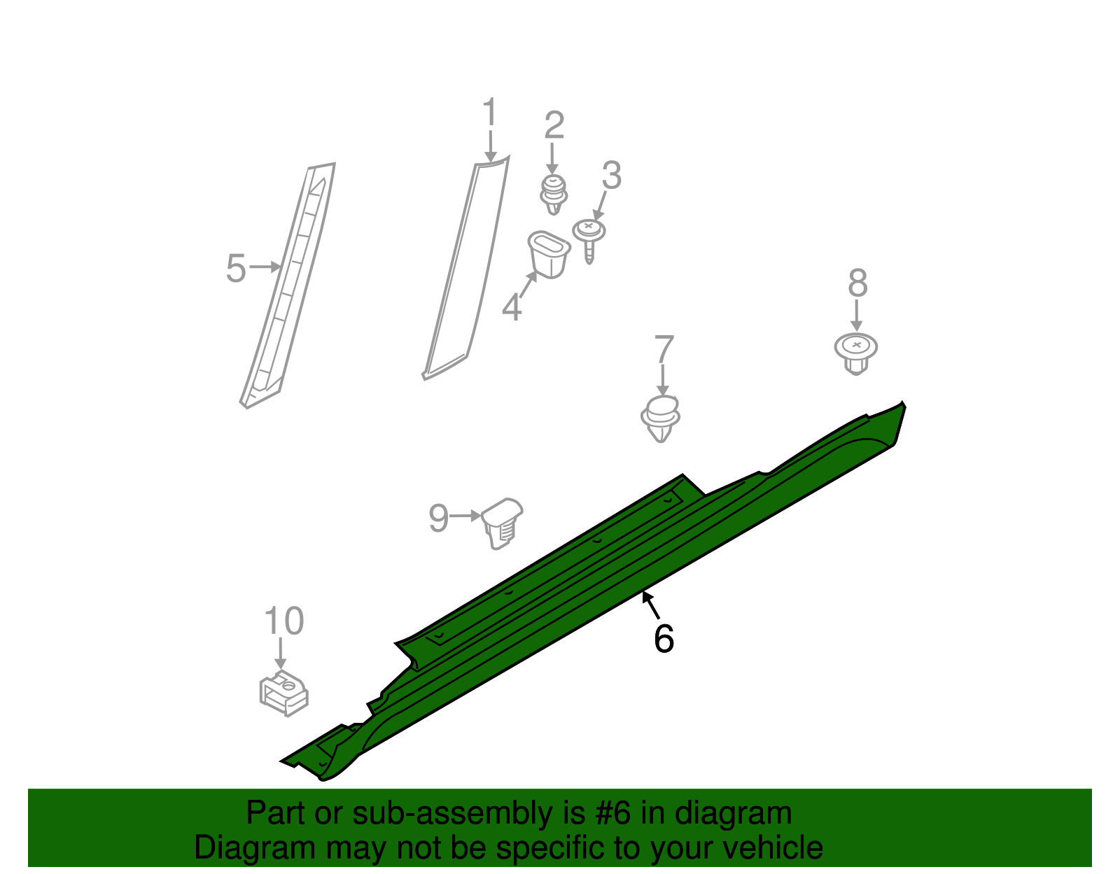 51-77-5-A3D-E53 - Rocker Molding | BMWPartsHub