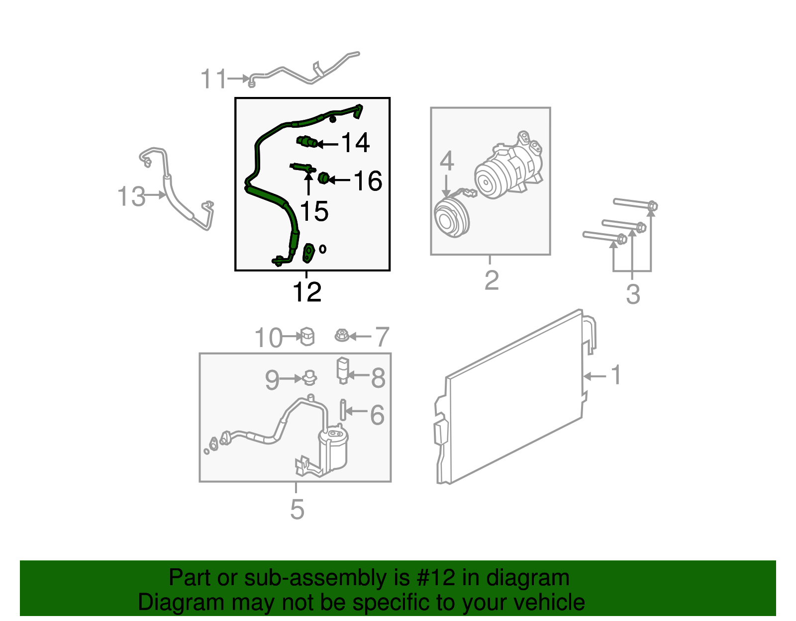 Genuine OEM Ford Part - Suction Hose BL8Z-19867-A | Genuine OEM Ford ...
