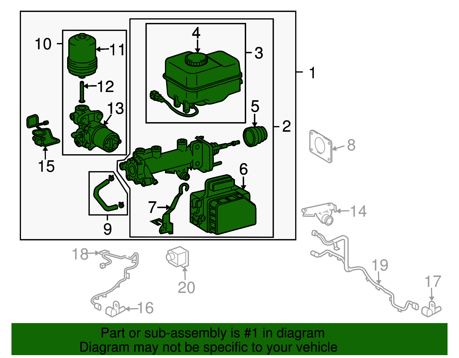 2009-2011 Lexus LX570 | Actuator Assembly | 47050-60331 | OEM Vehicle Parts