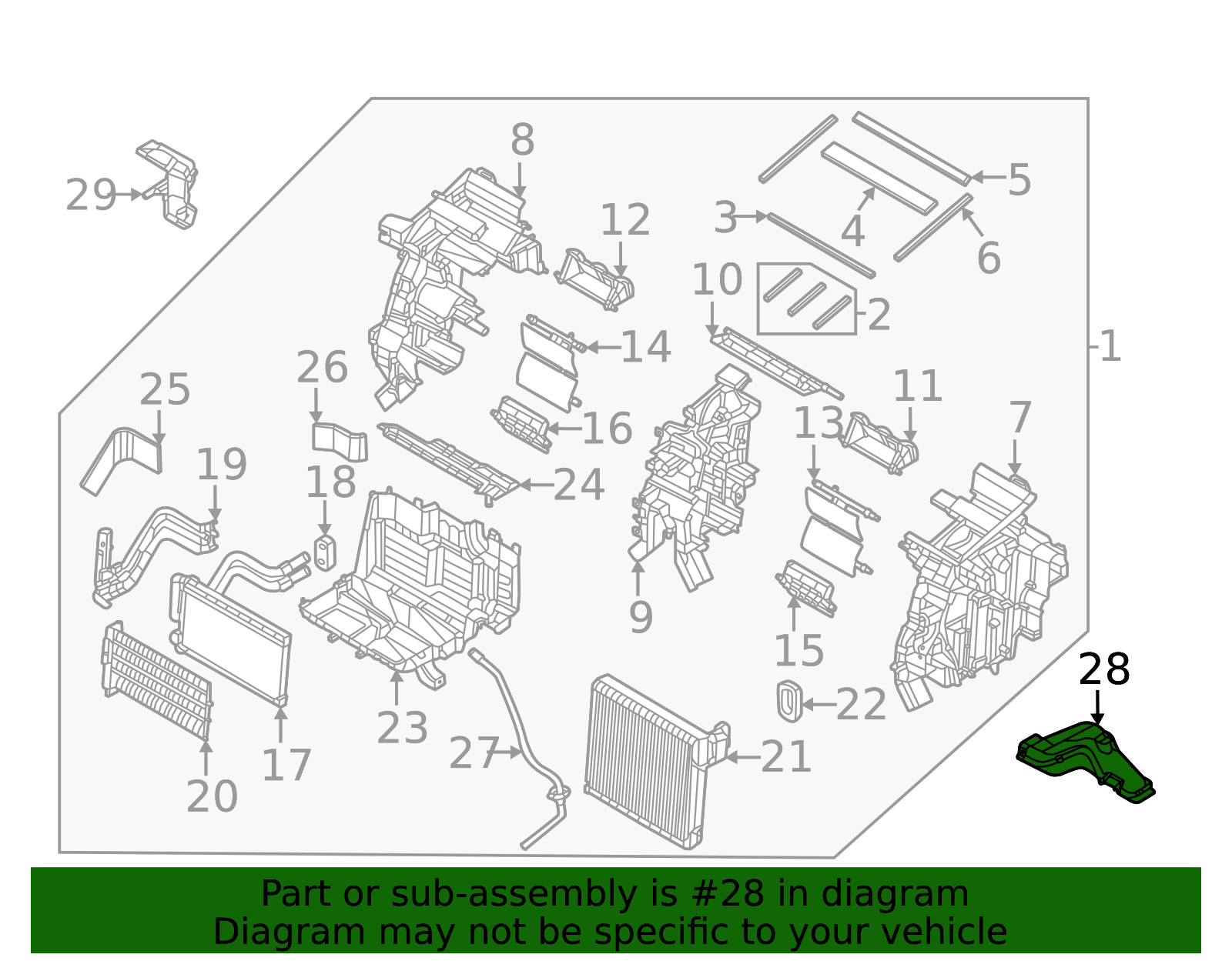 2022-2025 Kia Carnival Side Duct 97282-R0000 | Kia OEM Parts Outlet