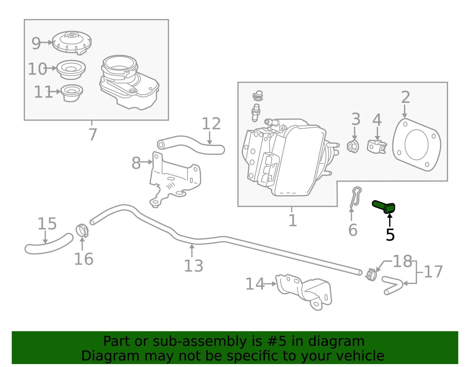 OEM 1998-2025 Honda Power Brake Booster Pin 46512-S70-000 | Honda ...